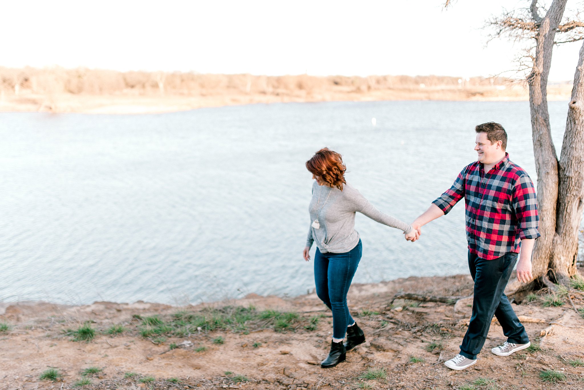 Chris + Tamara | A Grapevine Lake Engagement Session